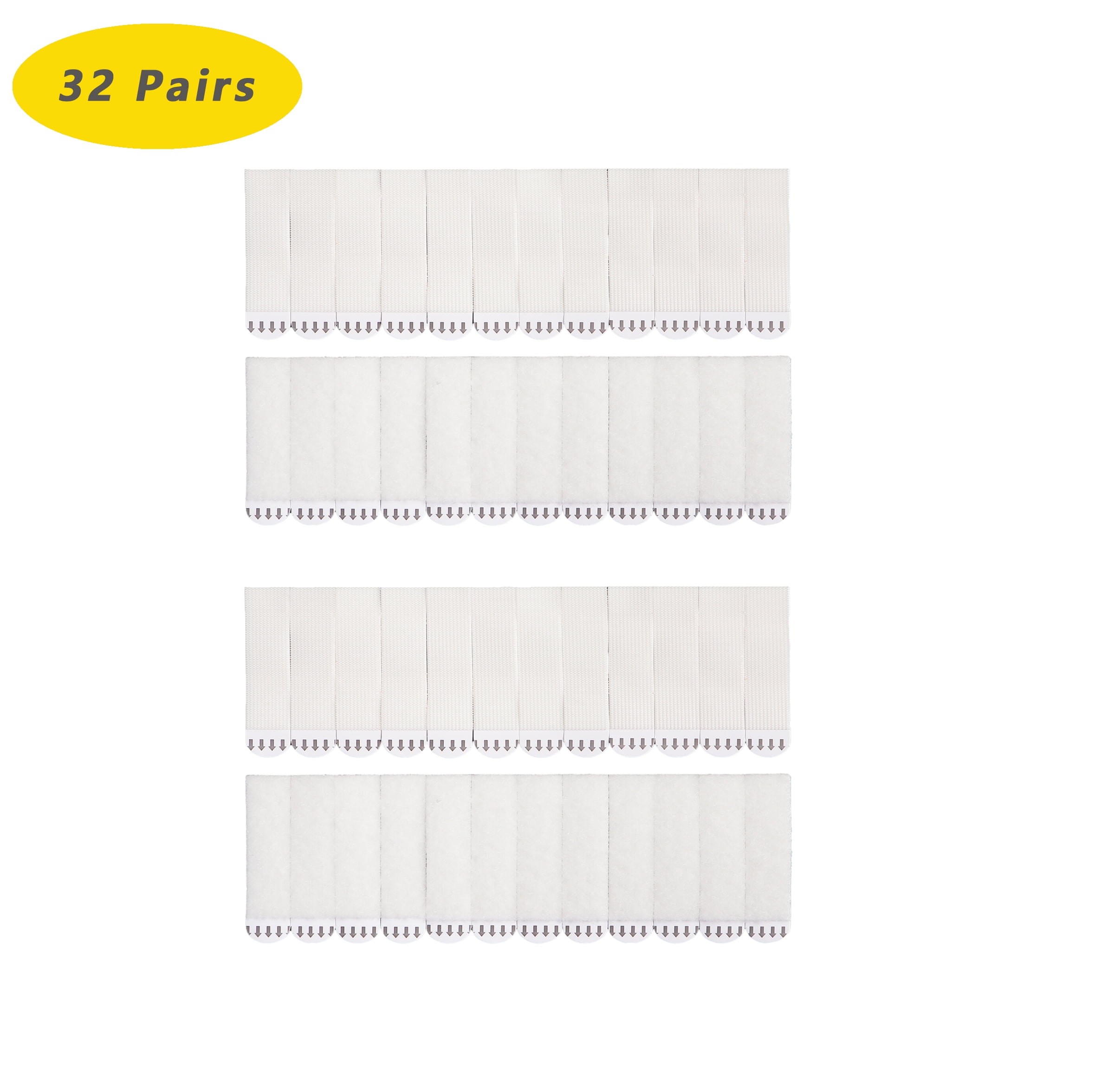32-Pairs (64 Strips), Medium, Picture Hanging Strips, Adhesive ...