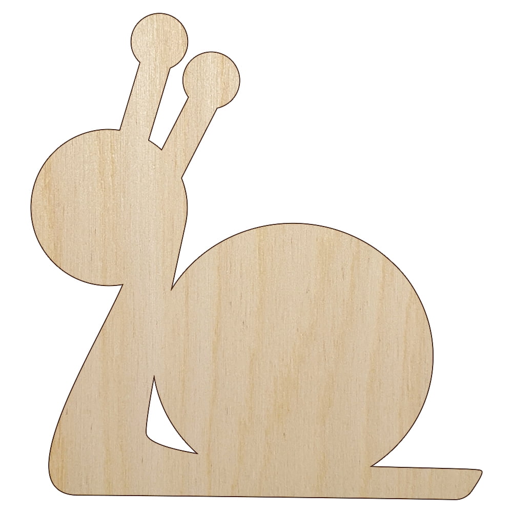 Snail Slow Solid Wood Shape Unfinished Piece Cutout Craft DIY Projects ...