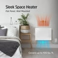 Convection Wall Heater with Thermostat - 250W Electric Wall Mounted ...