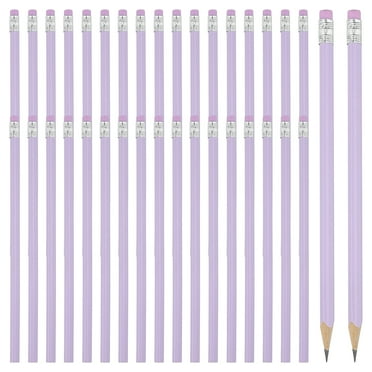 Uxcell Round Pencils, 24 Pack HB Graphite Pencils with Eraser Wood ...