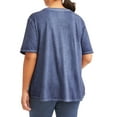Terra & Sky Split Neck Tee - Walmart.com