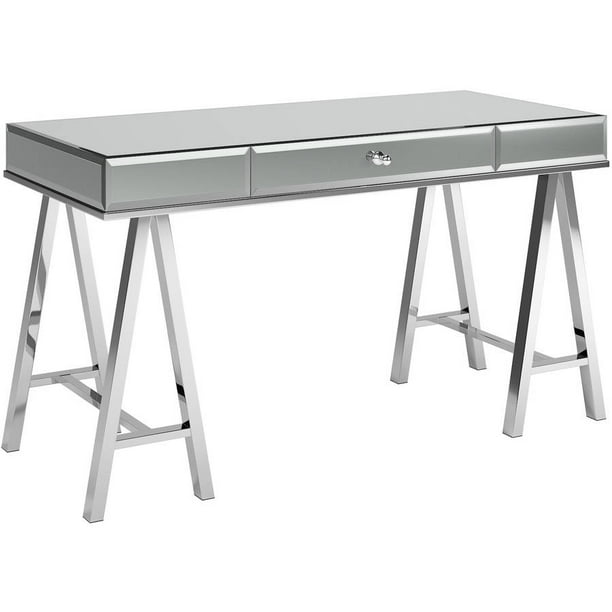 Chelsea Lane Chrome Mirror Writing Desk - Walmart.com