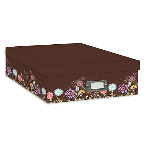 Pioneer Scrapbooking Storage Box (Printed Designs) Growing Flowers ...