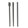 1/3pcs 150mm Drill Bit Socket Adapter Set Extension Bar 1/4 3/8& 1/2 ...