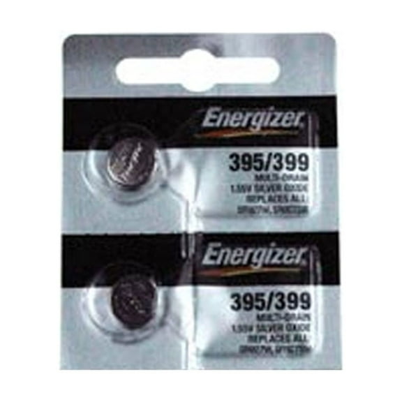 Energizer 395/399 SR927 Silver Oxide Button Battery 1.55V - 2 Pack with ...