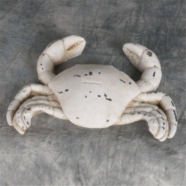 Decorative Paper Mache, Crab Sculpture - Distressed White - Walmart.com