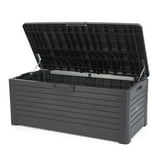 Toomax Florida Deck Patio Storage Box Bin Bench Waterproof, 145Gal ...