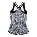 Athletic Works Girls Printed Racerback Active Romper, Sizes 4-18 & Plus ...