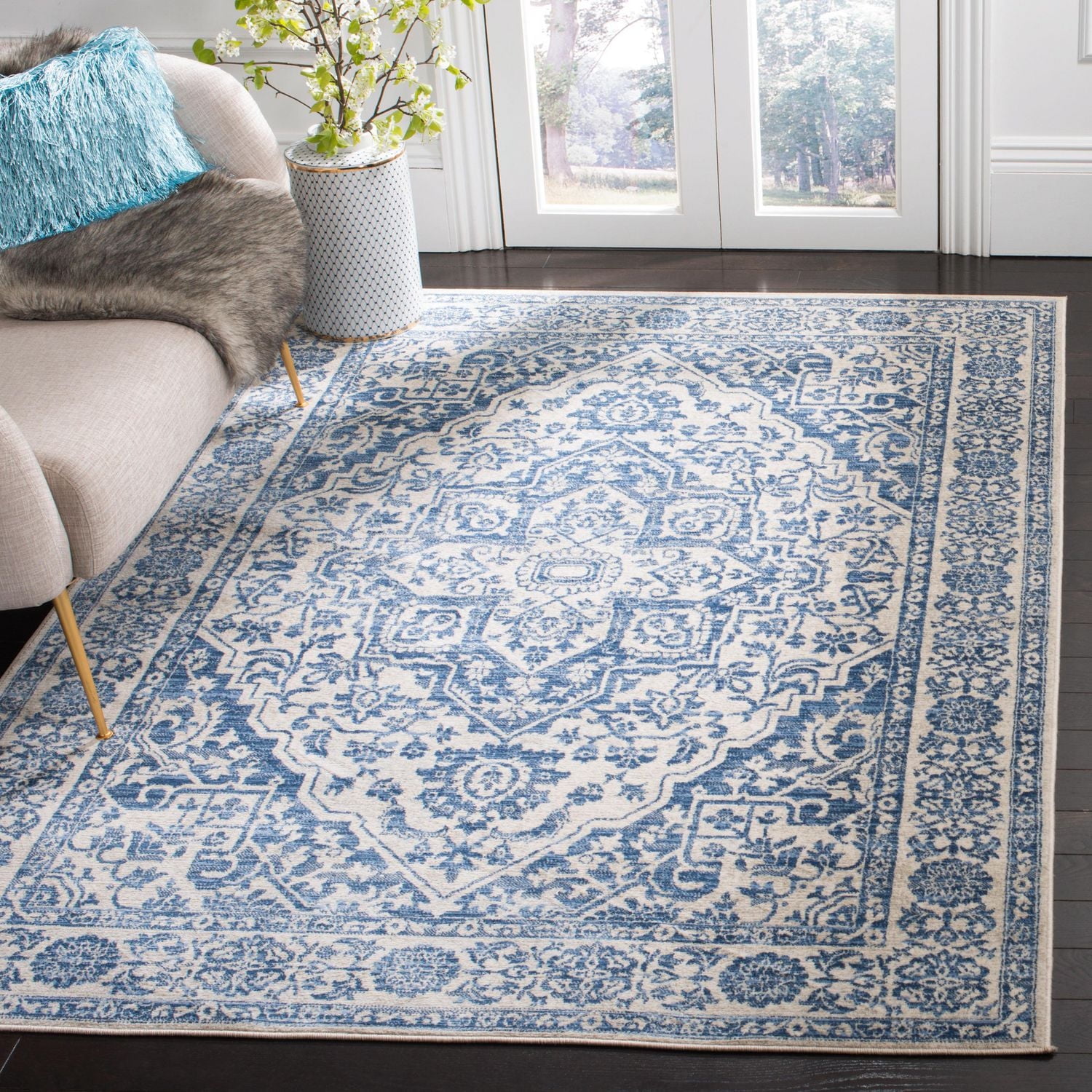 Click here for Safavieh Brentwood Jaymz Floral Bordered Area Rug... prices