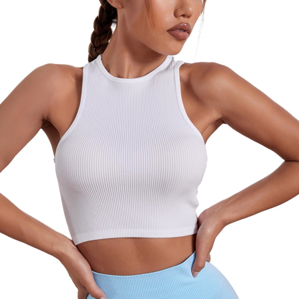Xmarks Sports Crop Tank Tops for Women Cropped Workout Tops Racerback ...