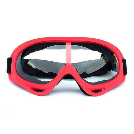 Eyeglasses red frame+transparent lens anti-fog wind dust surfing jet ...