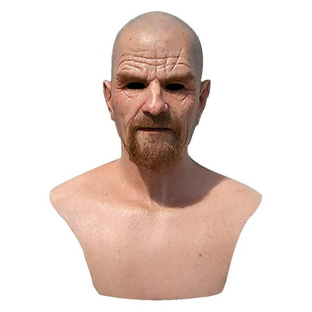Latex Man Face Cover Male Disguise Cosplay Halloween Party Prop ...