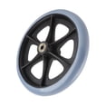 Yajisi 8 Inch Wheelchair Front Wheels Heavy Duty TPR Replacement Wheels ...