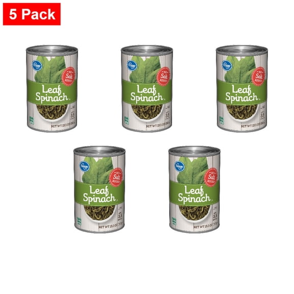 Kroger Leaf Spinach 13.5 oz - 5 Pack - Walmart.com