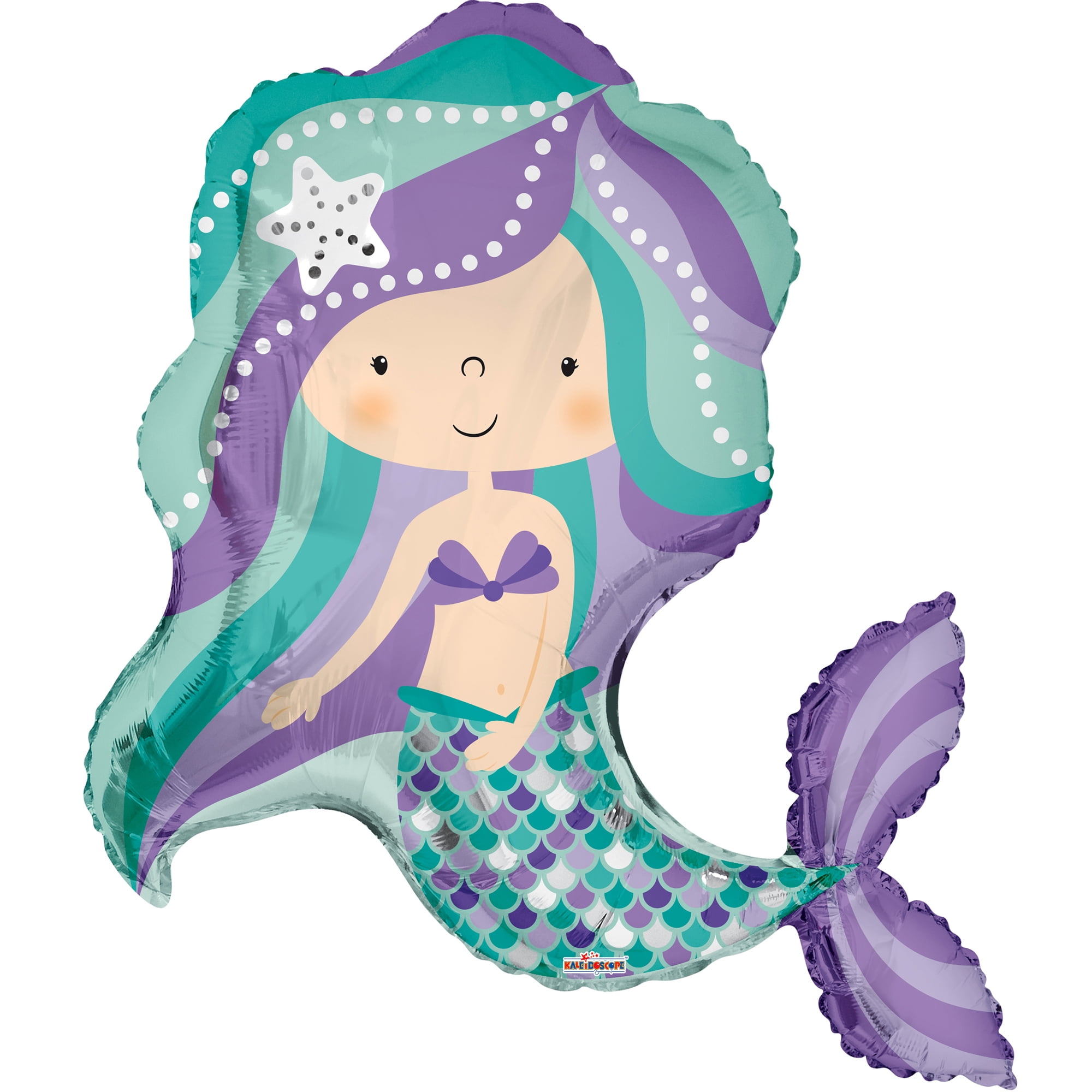 Mermaid Foil Balloon 36" - Walmart.com