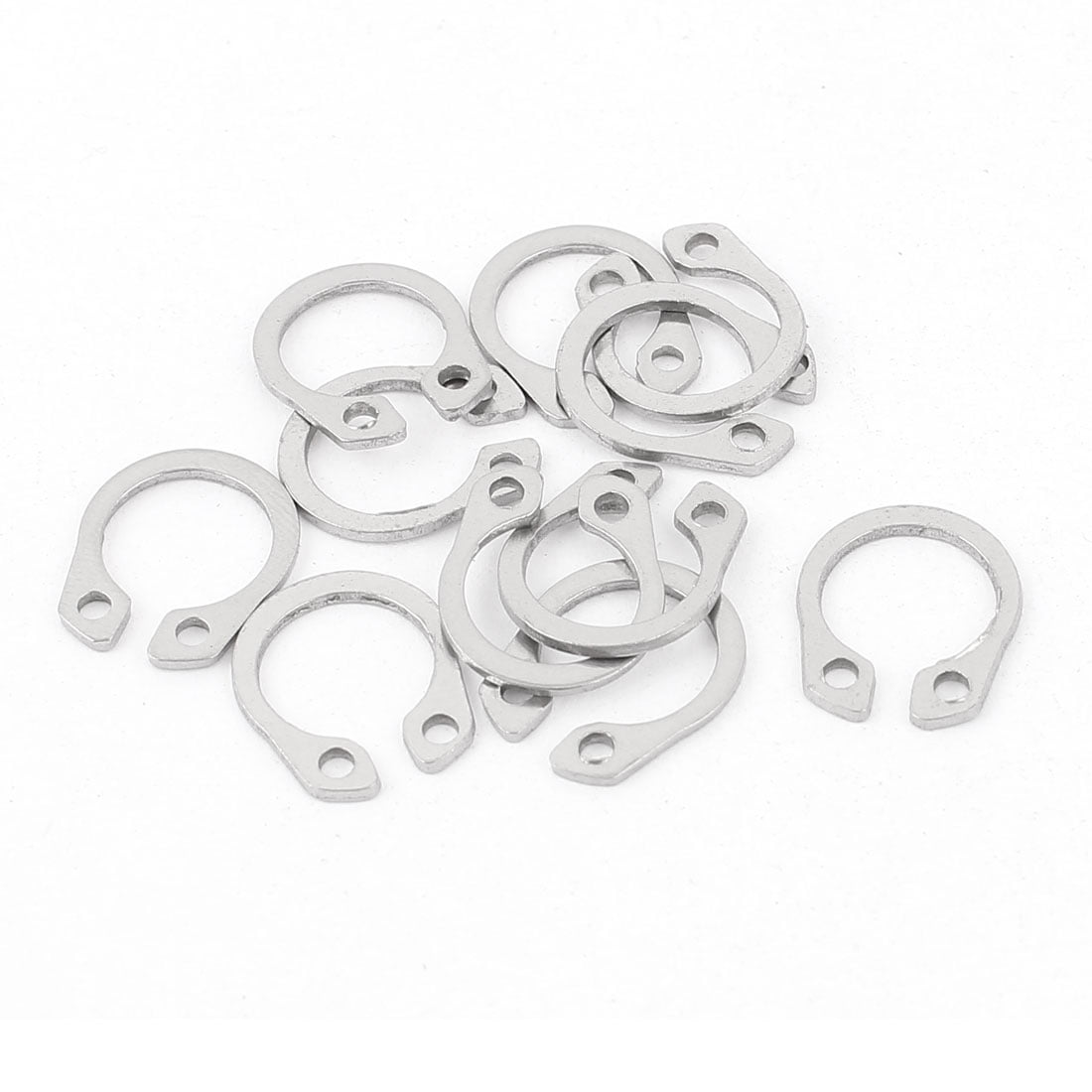 10pcs 304 Stainless Steel External Circlip Retaining Shaft Snap Rings 10mm - Walmart.com