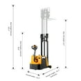 Apollolift 2200lb Counterbalanced Powered Stacker Powered Drive Lift ...