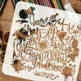 1Pc Stain and Splatter Stencil Messy Writing Stencil Plastic Splatters ...