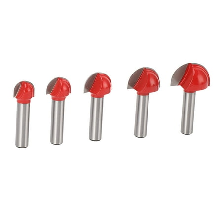 Round Nose Router Bit, 5 Pcs Core Box Router Bit Smoothly 8mm Shank For ...