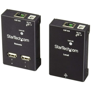 BAFO BF4902 Usb USB Extension over CAT5 Network Cable, Black - Walmart.com