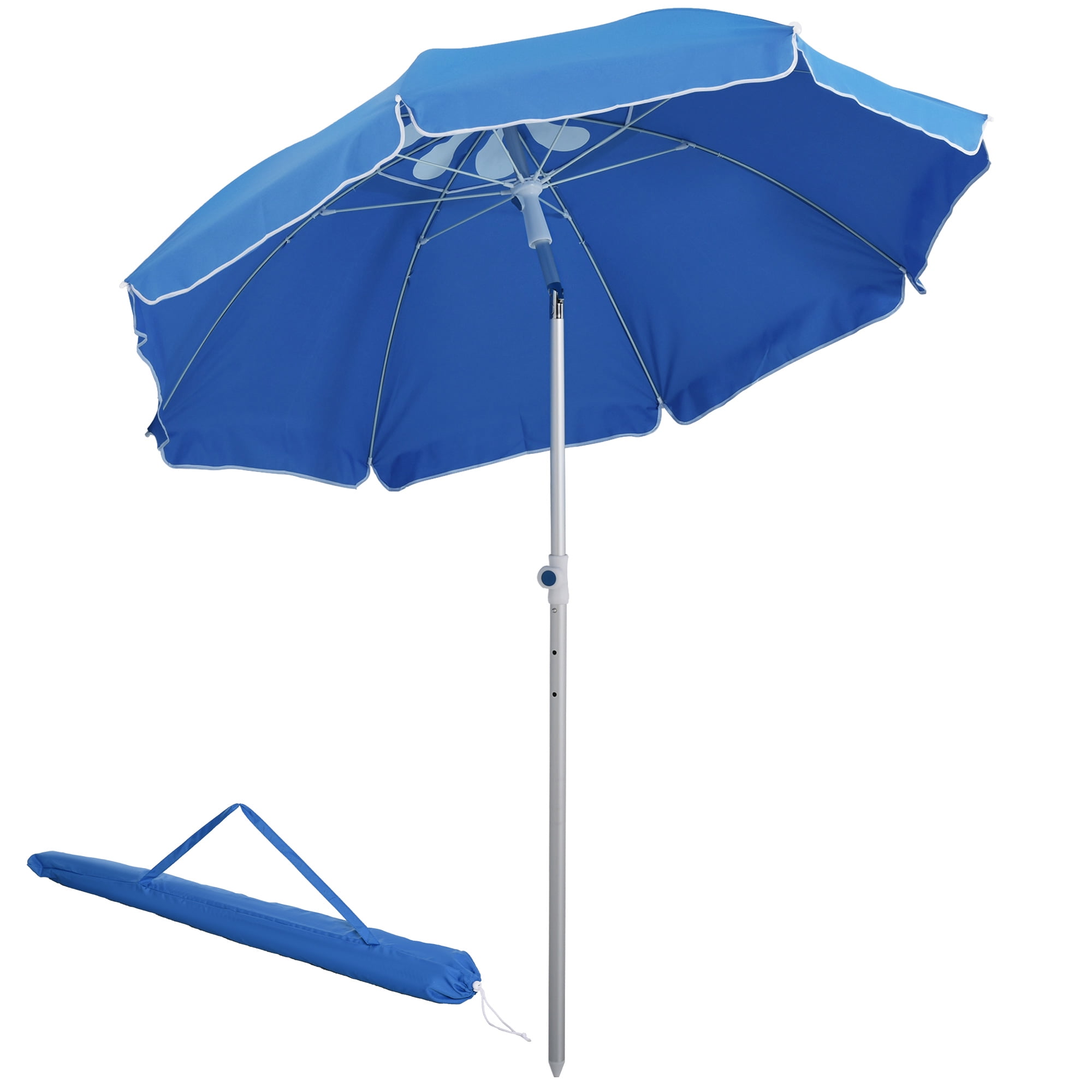Click here for Outsunny Arc. 6.4ft Beach Umbrella With Aluminum P... prices