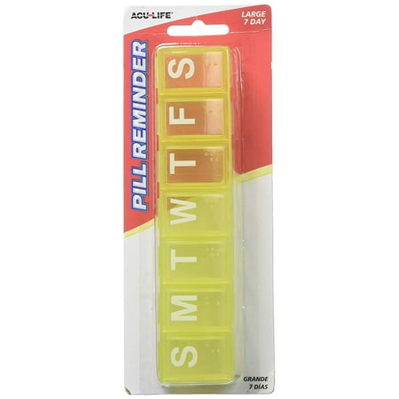 Acu-Life Weekly (7-day) Pill Box (Large) | Walmart Canada