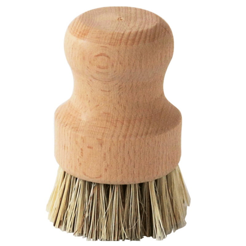 Wooden Handle Scrubber Cleaner 4in Wood Scrub Cleaning Brushes For ...