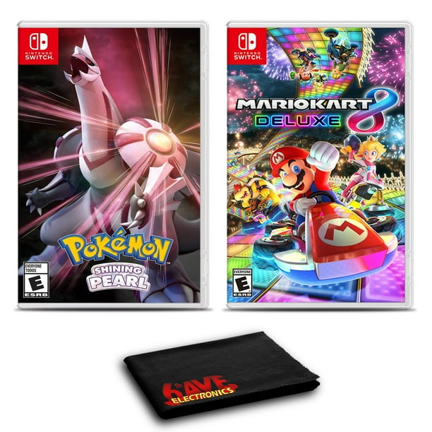 Pokemon Shining Pearl and Mario Kart 8 Deluxe - Two Pack Game Bundle ...