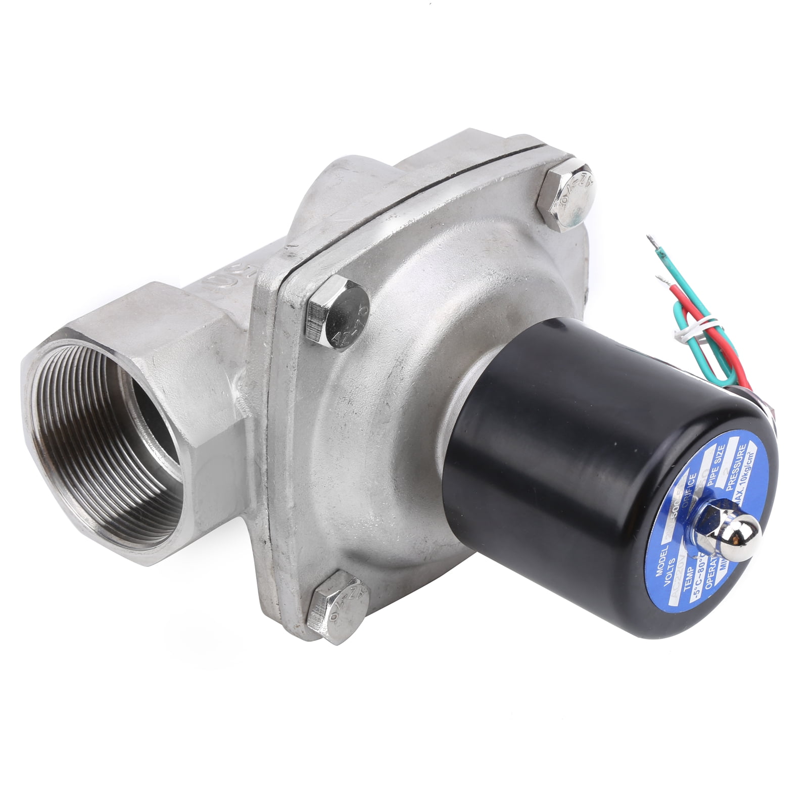 Válvula solenoide eléctrica de 2 pulgadas respuesta rápida acero ...