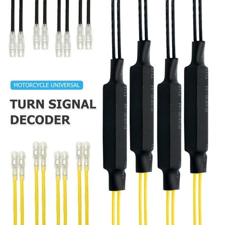 4Pcs LED Load Resistor Indicator Motorcycle Turn Signal Flash Blinker ...