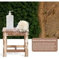 12 Inch Wooden Light Natural Step Stool, Small Nature Beach Chair Under ...