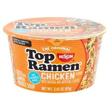 The Original Top Ramen Noodles Soup Chicken Flavor- Pack of 24 ...