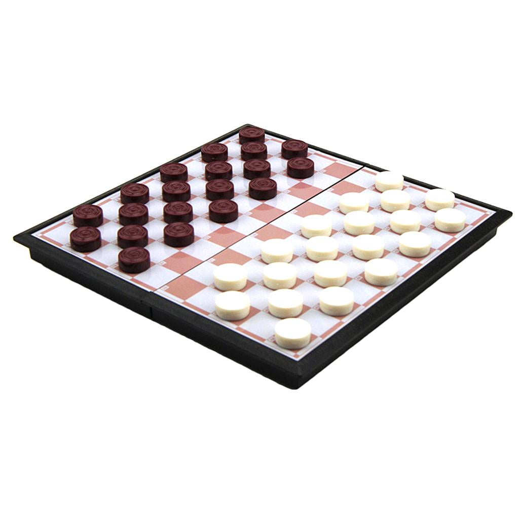 de ajedrez magnético plegable Backgammon Jumping Chess Toy 50 Zulema ...