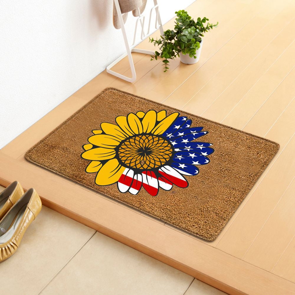 Independence Day Entrance Door Mat, 4th of July Tradition Patriotic ...