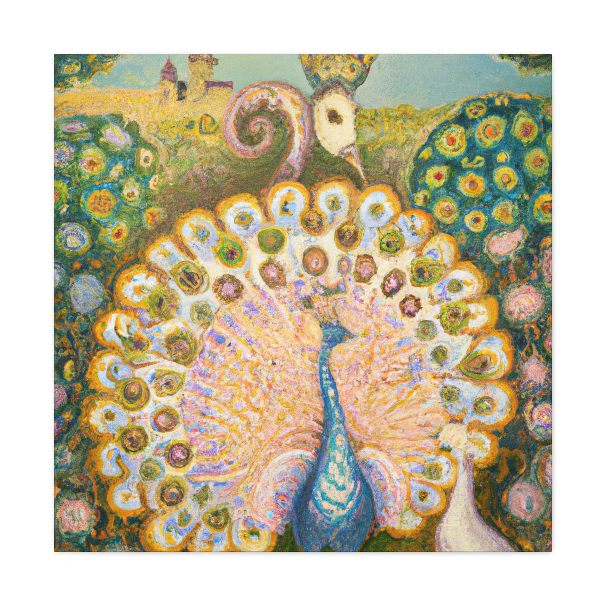 Peacock in Splendor - Canvas - Walmart.com