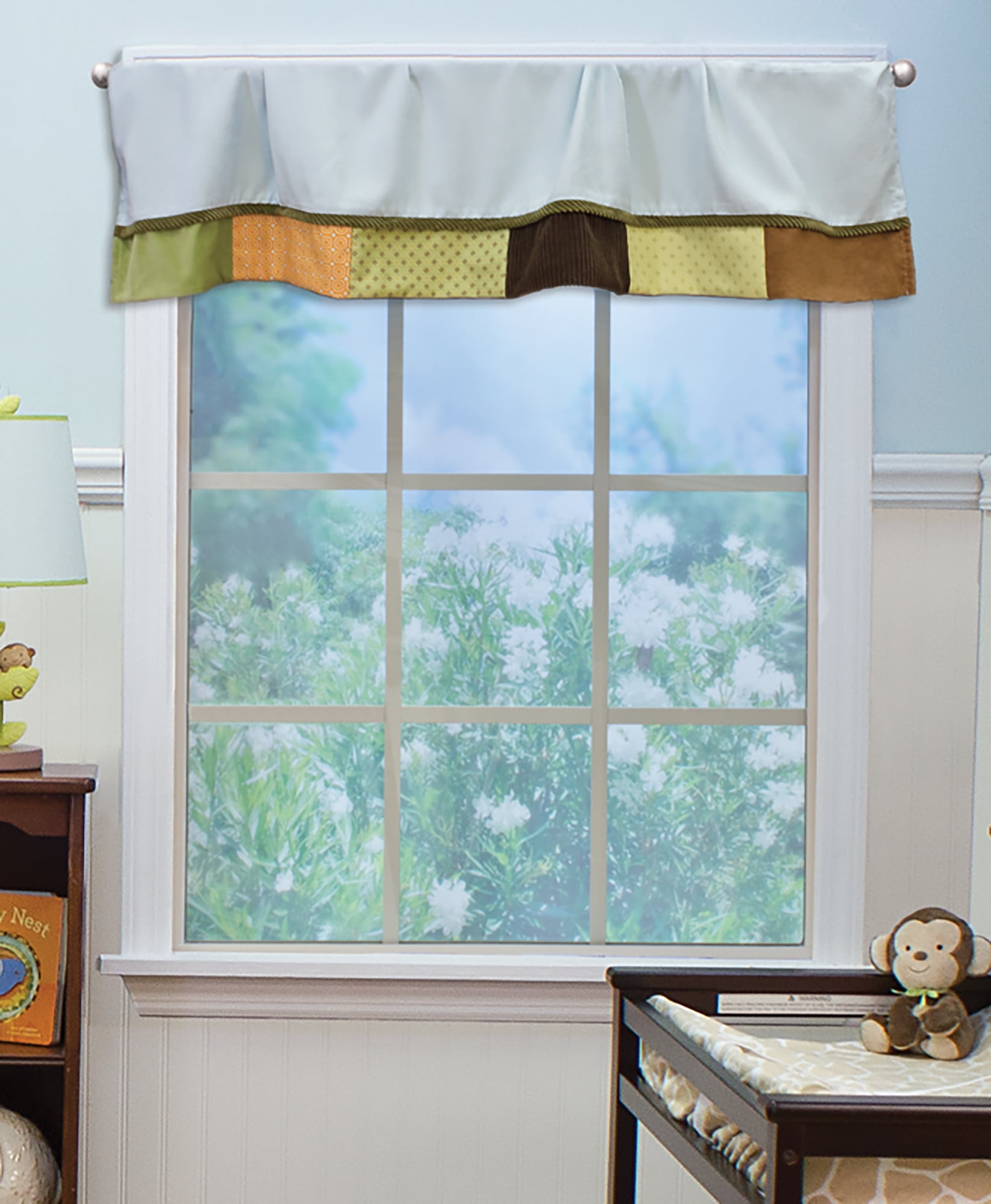 Geometric Patchwork Window Valance - Walmart.com