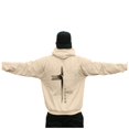 Hoodies for Men Fall Oversized Retro Cross Letter Print Pullover Hoodie ...