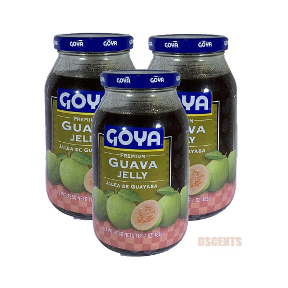 Pack of 3 Goya Premium Guava Jelly, Jalea De Guayaba 17 Ounce Each ...