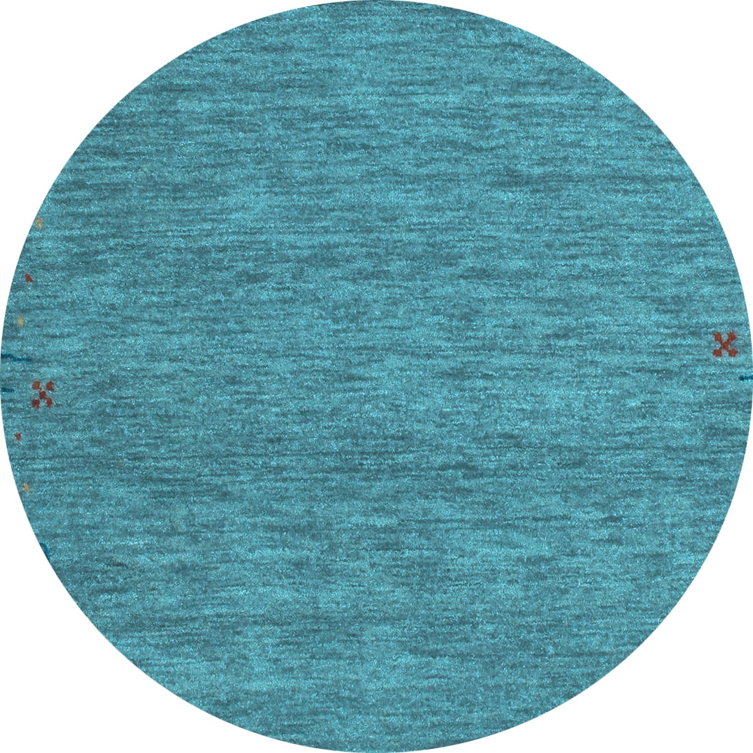 Ahgly Company Indoor Round Abstract Light Blue Contemporary Area Rugs ...