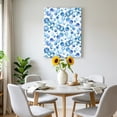 Blue Bubbles Canvas Wall Art for Living Room, Watercolor Gradient ...