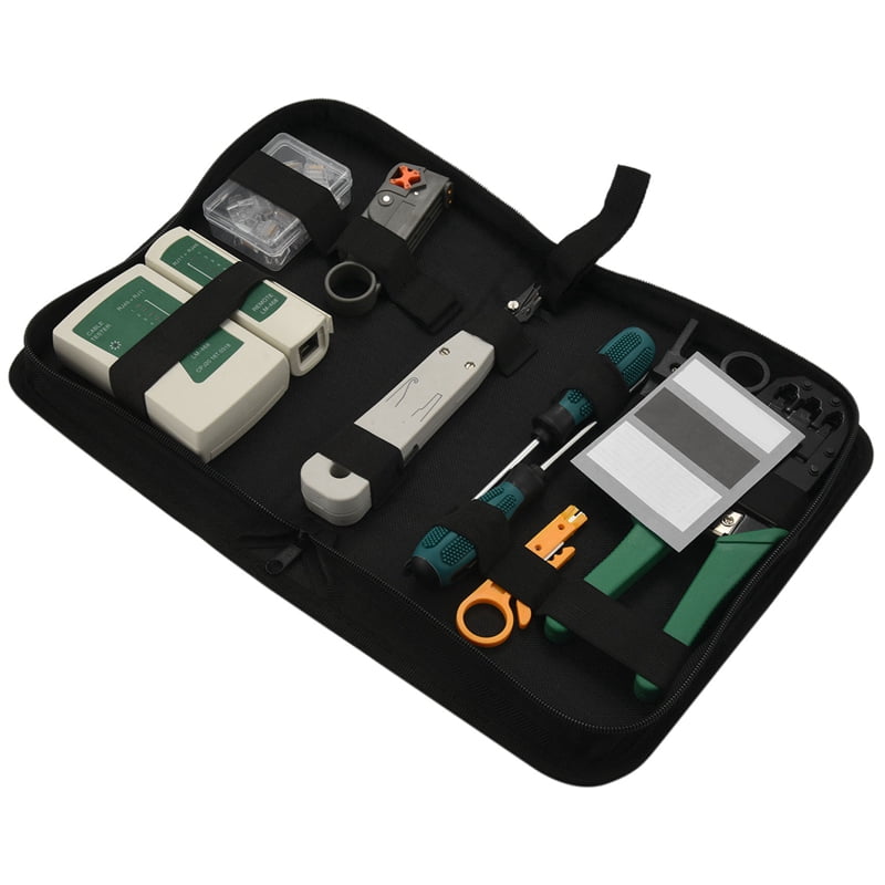 RJ45 RJ11 Cat6 Network Cable Test and Repair Kit Set, Wire Terminal ...