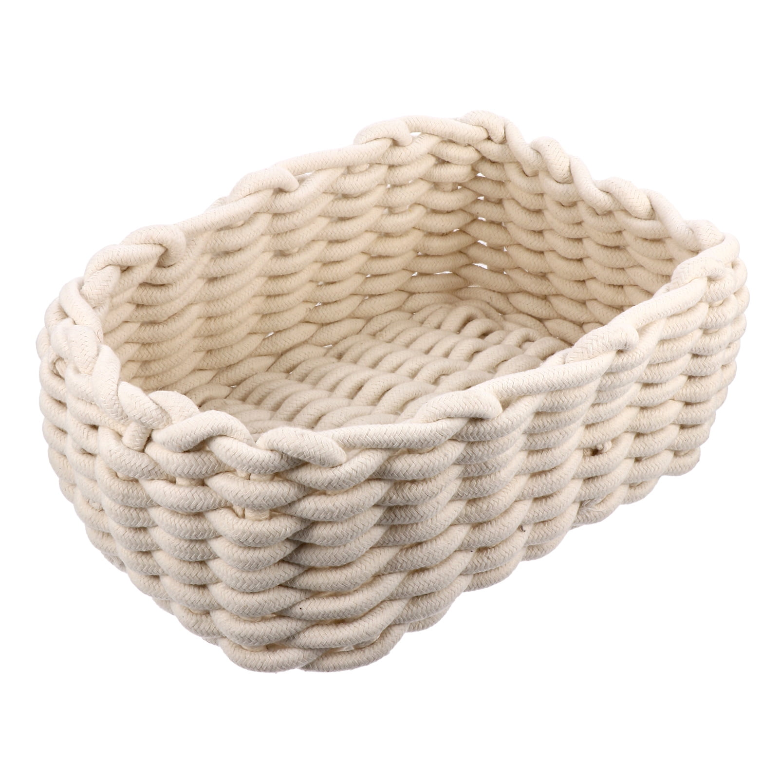 Cotton Thread Basket Decorative Home Storage Bin Basket Organizer ...