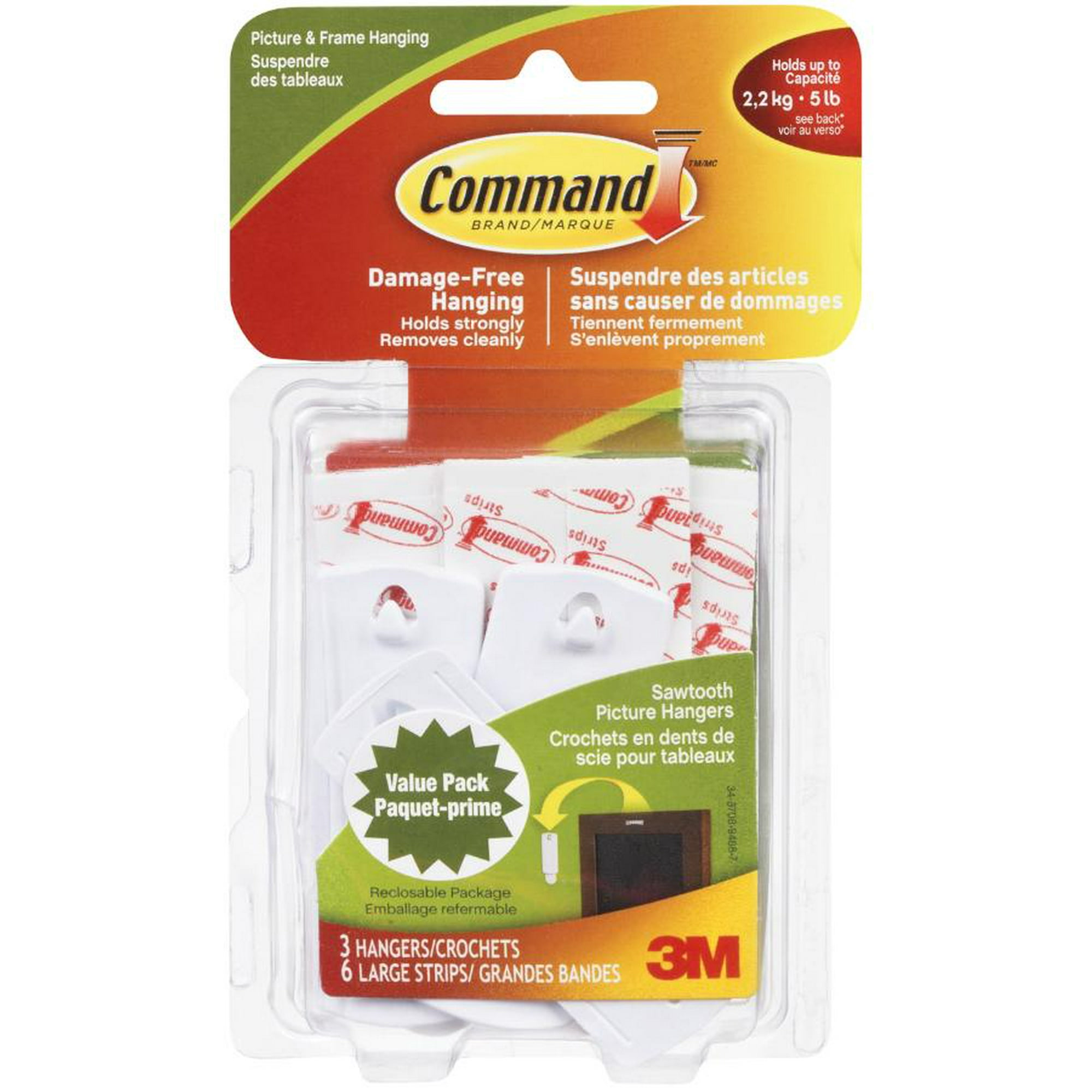 Click here for 3m Command Large Sawtooth Picture Hangers-White 3... prices