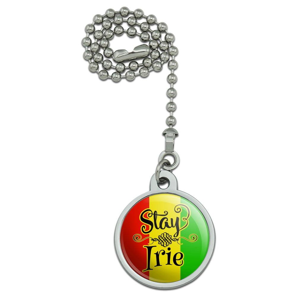 Stay Irie Rastafarian Flag Ceiling Fan and Light Pull Chain - Walmart.com