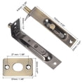 Uxcell Flush Bolt 4" x 0.87", Stainless Steel French Door Lock ...