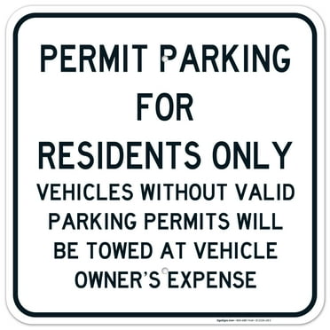 No Parking Sign, High-Visibility Bilingual Floor Sign, Double-Sided ...