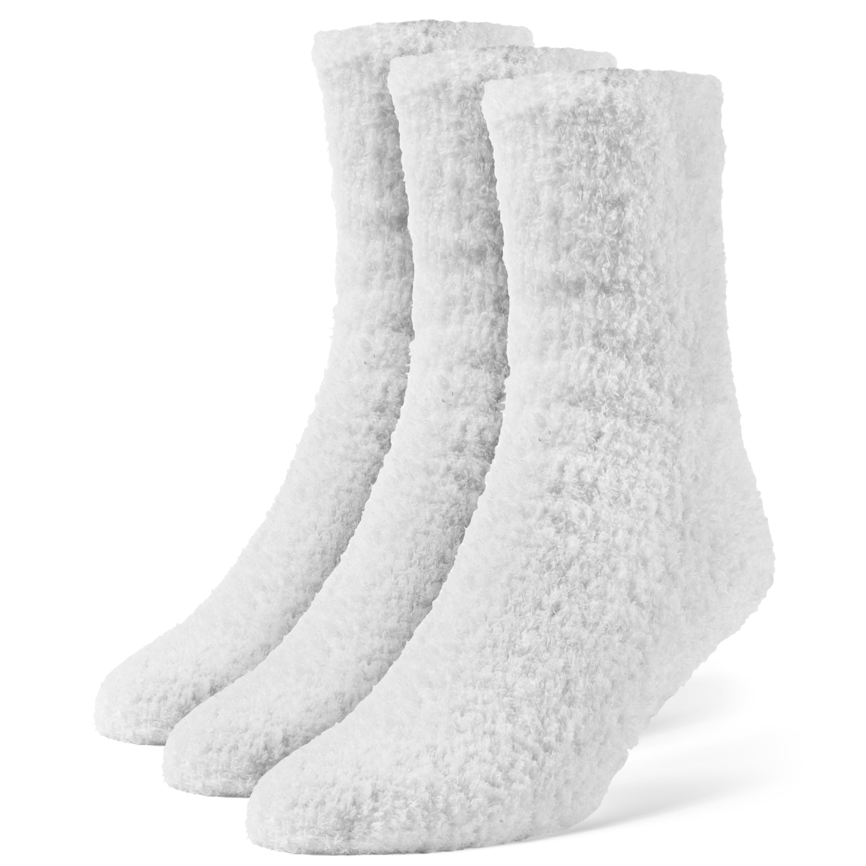 Galiva Women's Fuzzy Crew Cozy Socks - 3 Pairs - Walmart.com
