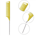 Comb for Braids Rat Tail Hair Comb Steel Pin Carbon Fiber Teasing Combs ...