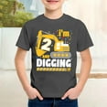 Confree Kids Boys Shirt Cartoon Graphic Print Short Sleeved Crew Neck ...