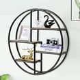 Costway Hanging Storage Shelf Round Circular Wall-Mounted 4-Tier Rack ...
